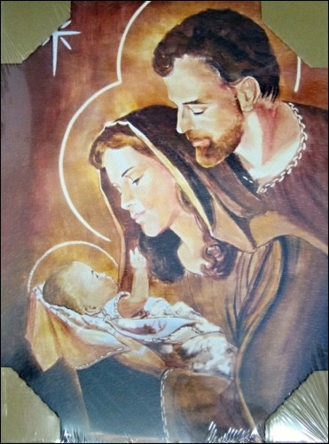 Obraz na dreve: Svätá rodina - vianočná (40x30) | VER.sk