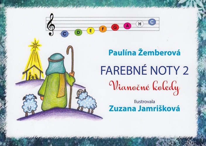 Kniha - Farebné noty 2 - Vianočné koledy - Paulína Žemberová | VER.sk