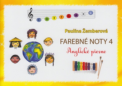 Kniha - Farebné noty 4 - Anglické piesne - Paulína Žemberová | VER.sk